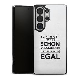 DeinDesign Galaxy S25 Ultra Handy Slim Case extra d&uuml;nn Silikon Handyh&uuml;lle schwarz H&uuml;lle Spruch Sayings Statement Silikon Slim Case