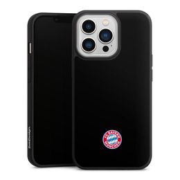 DeinDesign iPhone 13 Pro Handy Premium Silikon H&uuml;lle Handyh&uuml;lle schwarz Case Fcb Fc Bayern M&uuml;nchen Logo Silikon Premium Case