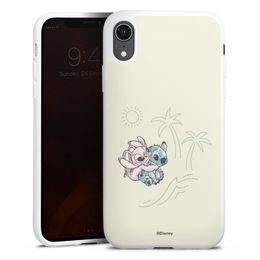 DeinDesign iPhone Xr Handy Silikon H&uuml;lle Case wei&szlig; Handyh&uuml;lle Angel Disney Lilo & Stitch Silikon Case