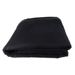 Wentex B&uuml;hnenvorhang aus Molton 320 g/m&sup2; - Schwarz - 600 x 600 cm (B x H) - ungefaltet
