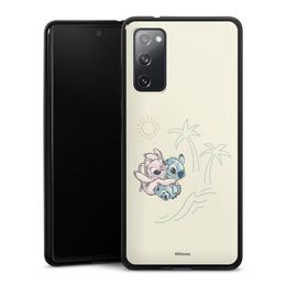 DeinDesign Galaxy S20 FE 5G Handy Silikon H&uuml;lle Case schwarz Handyh&uuml;lle Lilo & Stitch Disney Angel