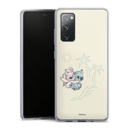 DeinDesign Galaxy S20 FE Handy Silikon H&uuml;lle Case transparent Handyh&uuml;lle Lilo & Stitch Disney Angel Silikon Case