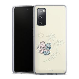 DeinDesign Galaxy S20 FE 5G Handy Silikon H&uuml;lle Case transparent Handyh&uuml;lle Lilo & Stitch Disney Angel Silikon Case
