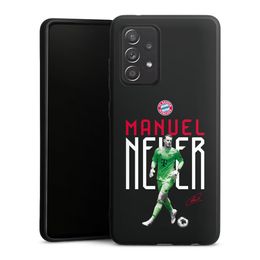 DeinDesign Galaxy A52s 5G Handy Premium Silikon H&uuml;lle Handyh&uuml;lle schwarz Case Manuel Neuer Fc Bayern M&uuml;nchen Official Licensed Product Silikon Premium Case