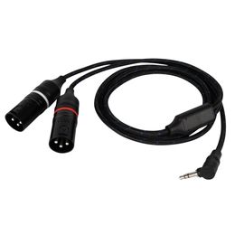 DAP-Audio DAP FL117 &ndash; Stereo-90&deg;-Miniklinkenstecker (m&auml;nnlich) auf 2 galvanisch getrennte XLR/M 3P