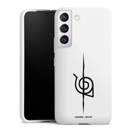 DeinDesign Galaxy S22 Handy Silikon H&uuml;lle Case wei&szlig; Handyh&uuml;lle Konoha Sasuke Naruto Shippuden Silikon Case