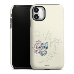 DeinDesign iPhone 11 Handy Panzer Handyh&uuml;lle robuste Outdoor H&uuml;lle Schutzh&uuml;lle gl&auml;nzend Lilo & Stitch Disney Angel Tough Case