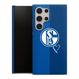 DeinDesign Galaxy S24 Ultra Handy Premium Case Smartphone Handyh&uuml;lle Schutzh&uuml;lle matt Heart Schalke 04 Fc Schalke 04 Premium Case