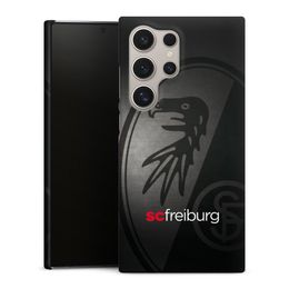 DeinDesign Galaxy S24 Ultra Handy Premium Case Smartphone Handyh&uuml;lle Schutzh&uuml;lle matt Official Licensed Product Sc Freiburg Metallic Look Premium Case