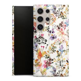 DeinDesign Galaxy S24 Ultra Handy Premium Case Smartphone Handyh&uuml;lle Schutzh&uuml;lle matt Pastel Flower Muster Premium Case