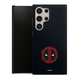DeinDesign Galaxy S24 Ultra Handy Premium Case Smartphone Handyh&uuml;lle Schutzh&uuml;lle matt Logo Marvel Deadpool Premium Case