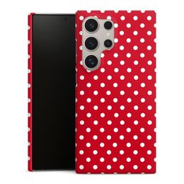 DeinDesign Galaxy S24 Ultra Handy Premium Case Smartphone Handyh&uuml;lle Schutzh&uuml;lle matt Points Polka Dots Retro Premium Case