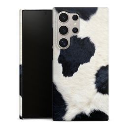 DeinDesign Galaxy S24 Ultra Handy Premium Case Smartphone Handyh&uuml;lle Schutzh&uuml;lle matt Animal Look Animal Print Cow Skin Premium Case
