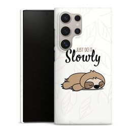 DeinDesign Galaxy S24 Ultra Handy Premium Case Smartphone Handyh&uuml;lle Schutzh&uuml;lle matt Animals Sloth Lazy Sunday Premium Case