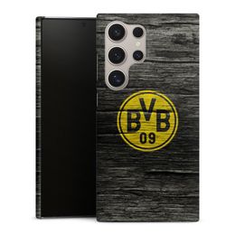DeinDesign Galaxy S24 Ultra Handy Premium Case Smartphone Handyh&uuml;lle Schutzh&uuml;lle matt Wooden Look Bvb Borussia Dortmund Premium Case