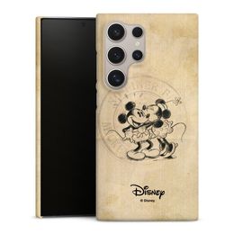 DeinDesign Galaxy S24 Ultra Handy Premium Case Smartphone Handyh&uuml;lle Schutzh&uuml;lle matt Minnie Mouse Vintage Mickey Mouse Premium Case
