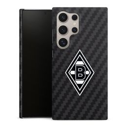 DeinDesign Galaxy S24 Ultra Handy Premium Case Smartphone Handyh&uuml;lle Schutzh&uuml;lle matt Borussia M&ouml;nchengladbach Carbon Gladbach Premium Case