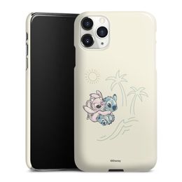 DeinDesign iPhone 11 Pro Max Handy Premium Case Smartphone Handyh&uuml;lle Schutzh&uuml;lle gl&auml;nzend Lilo & Stitch Disney Angel Premium Case