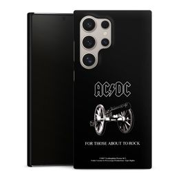 DeinDesign Galaxy S24 Ultra Handy Premium Case Smartphone Handyh&uuml;lle Schutzh&uuml;lle matt Music Acdc Merchandise Premium Case