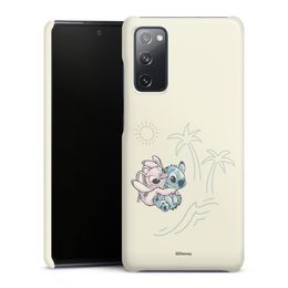 DeinDesign Galaxy S20 FE Handy Premium Case Smartphone Handyh&uuml;lle Schutzh&uuml;lle gl&auml;nzend Lilo & Stitch Disney Angel Premium Case