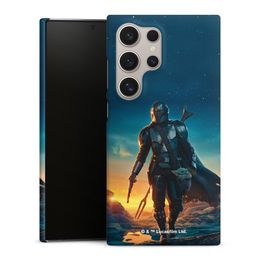 DeinDesign Galaxy S24 Ultra Handy Premium Case Smartphone Handyh&uuml;lle Schutzh&uuml;lle matt Star Wars The Mandalorian Sunset Premium Case