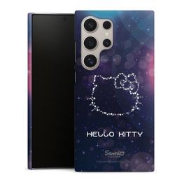 DeinDesign Galaxy S24 Ultra Handy Premium Case Smartphone Handyh&uuml;lle Schutzh&uuml;lle matt Merchandise Hello Kitty Weltall Premium Case