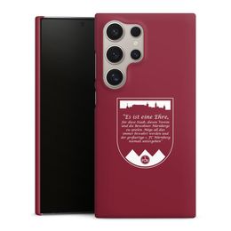 DeinDesign Galaxy S24 Ultra Handy Premium Case Smartphone Handyh&uuml;lle Schutzh&uuml;lle matt 1. Fc N&uuml;rnberg Bundesliga Merchandise Premium Case