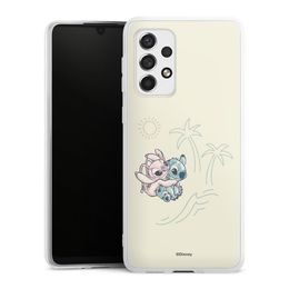 DeinDesign Galaxy A33 5G Handy Silikon H&uuml;lle Case transparent Handyh&uuml;lle Lilo & Stitch Disney Angel Silikon Case