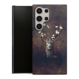 DeinDesign Galaxy S24 Ultra Handy Premium Case Smartphone Handyh&uuml;lle Schutzh&uuml;lle matt Reindeer Flowers Rehe Premium Case