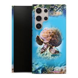 DeinDesign Galaxy S24 Ultra Handy Premium Case Smartphone Handyh&uuml;lle Schutzh&uuml;lle matt Ocean Turtle Animals Premium Case
