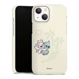 DeinDesign iPhone 13 Mini Handy Premium Case Smartphone Handyh&uuml;lle Schutzh&uuml;lle gl&auml;nzend Angel Disney Lilo & Stitch Premium Case