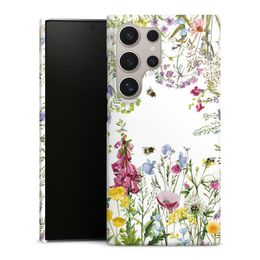 DeinDesign Galaxy S24 Ultra Handy Premium Case Smartphone Handyh&uuml;lle Schutzh&uuml;lle matt Meadow Nature Flowers Premium Case