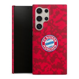 DeinDesign Galaxy S24 Ultra Handy Premium Case Smartphone Handyh&uuml;lle Schutzh&uuml;lle matt Camouflage Fcb Fc Bayern M&uuml;nchen Premium Case