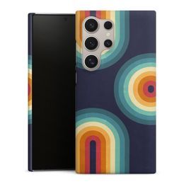 DeinDesign Galaxy S24 Ultra Handy Premium Case Smartphone Handyh&uuml;lle Schutzh&uuml;lle matt Retro Colourful Rainbow Premium Case