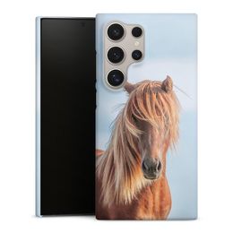 DeinDesign Galaxy S24 Ultra Handy Premium Case Smartphone Handyh&uuml;lle Schutzh&uuml;lle matt Animals Animal Look Horse Premium Case