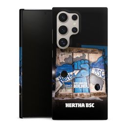 DeinDesign Galaxy S24 Ultra Handy Premium Case Smartphone Handyh&uuml;lle Schutzh&uuml;lle matt Hertha Bsc Wall Official Licensed Product Premium Case