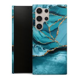 DeinDesign Galaxy S24 Ultra Handy Premium Case Smartphone Handyh&uuml;lle Schutzh&uuml;lle matt Marble Gemstone Glitzer Premium Case