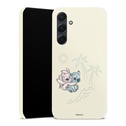 DeinDesign Galaxy A55 5G Handy Premium Case Smartphone Handyh&uuml;lle Schutzh&uuml;lle matt Angel Disney Lilo & Stitch Premium Case