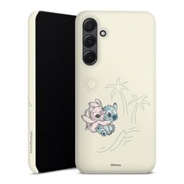 DeinDesign Galaxy A35 5G Handy Premium Case Smartphone Handyh&uuml;lle Schutzh&uuml;lle matt Angel Disney Lilo & Stitch Premium Case