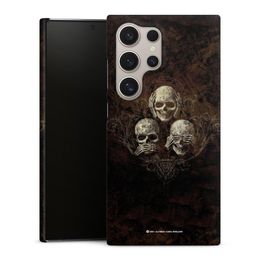 DeinDesign Galaxy S24 Ultra Handy Premium Case Smartphone Handyh&uuml;lle Schutzh&uuml;lle matt Gothic Art Skulls Premium Case