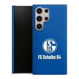 DeinDesign Galaxy S24 Ultra Handy Premium Case Smartphone Handyh&uuml;lle Schutzh&uuml;lle matt Fc Schalke 04 Official Licensed Product Logo Premium Case