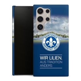 DeinDesign Galaxy S24 Ultra Handy Premium Case Smartphone Handyh&uuml;lle Schutzh&uuml;lle matt Official Licensed Product Sv Darmstadt 98 Coat Of Arms Premium Case