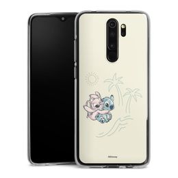 DeinDesign Xiaomi Redmi Note 8 Pro Handy Silikon H&uuml;lle Case transparent Handyh&uuml;lle Angel Disney Lilo & Stitch Silikon Case