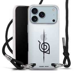 DeinDesign iPhone 17 Pro Handy Carry Case H&uuml;lle mit Band Handykette zum Umh&auml;ngen schwarz Konoha Sasuke Naruto Shippuden Carry Case