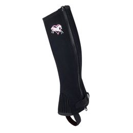 black forest kids Kinder Mini-Chaps mit Silikon-Motiv schwarz