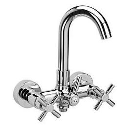 Herzbach Stilo Aufputz-Wannenarmatur, Zweigriffmischer, 14.952150.1.01,