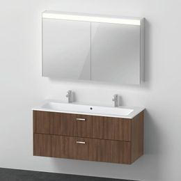 Duravit ME by Starck Doppelwaschtisch mit XBase Schrank, mit Spiegelschrank, XB0067021210000,