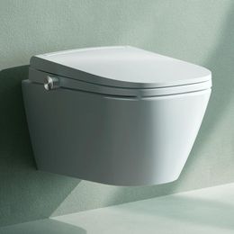 Laufen Cleanet Meda Wand-Dusch-WC mit Silent Flush, mit WC-Sitz, H604110000S002,