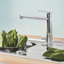 Grohe BauLoop K&uuml;chenarmatur, schwenkbar, mit Ger&auml;teanschluss, 31713000,