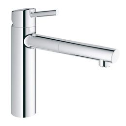 Grohe Concetto K&uuml;chenarmatur, Niederdruck, ausziehbar, schwenkbar, 31214001,